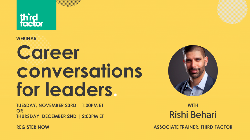 Webinar: Career Conversations For Leaders - Third Factor - Third Factor ...